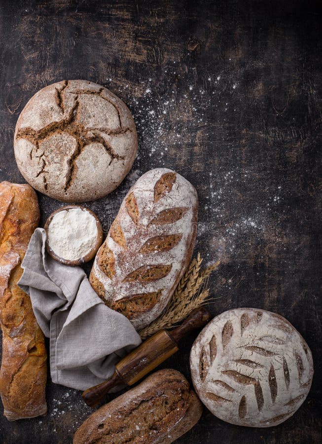 Fresh Homemade Bread with a Crispy Crust Stock Photo - Image of rustic ...