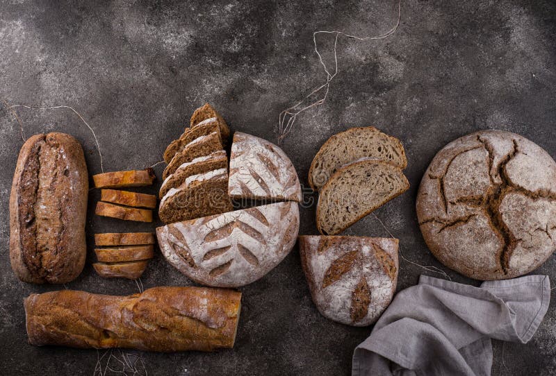 Fresh Homemade Bread with a Crispy Crust Stock Photo - Image of bake ...