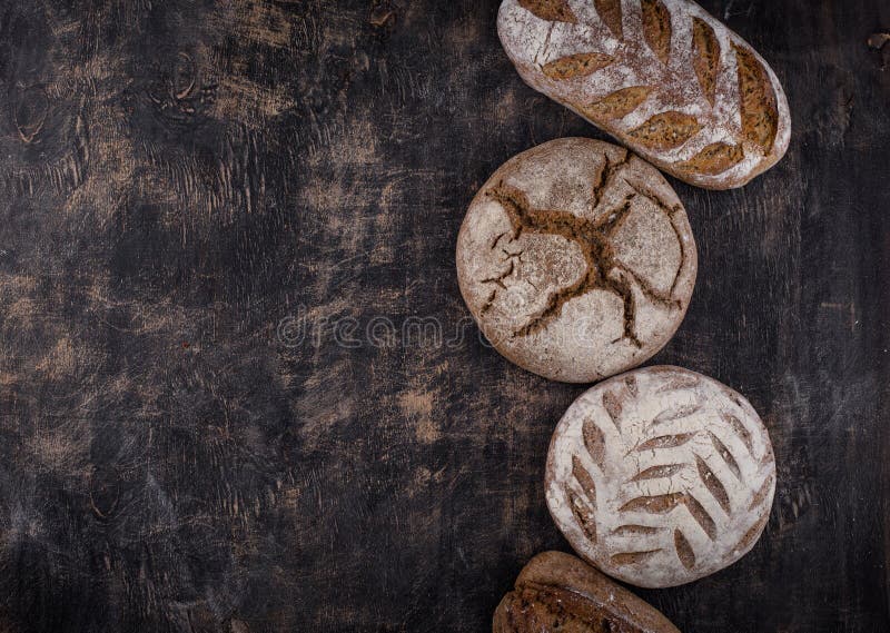 Fresh Homemade Bread with a Crispy Crust Stock Photo - Image of bakery ...