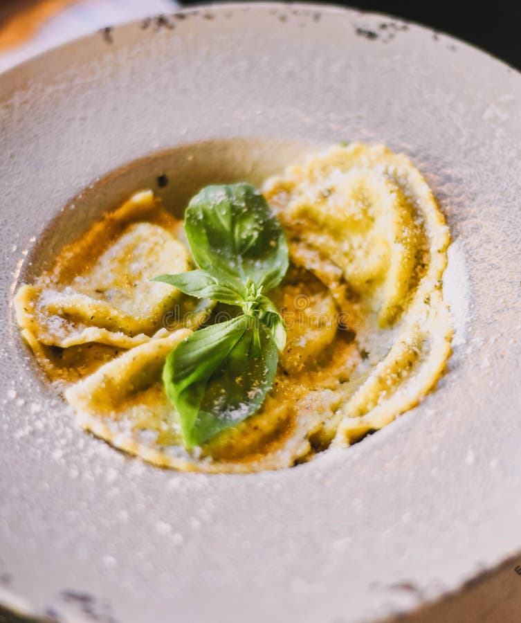 Fresh and Homemade Italian-style Pasta Dish Stock Photo - Image of ...