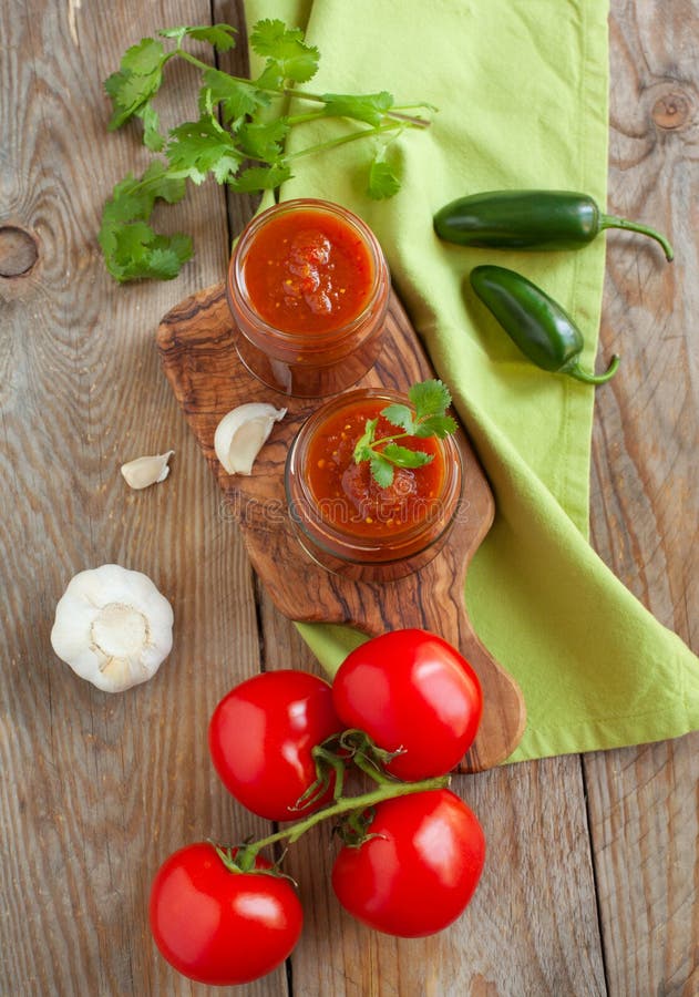 Fresh Homemade Salsa Dip stock image. Image of spice - 30800343