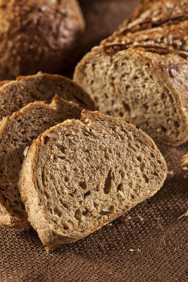 Fresh Homemade Whole Wheat Bread Stock Photo - Image of sliced, gourmet ...