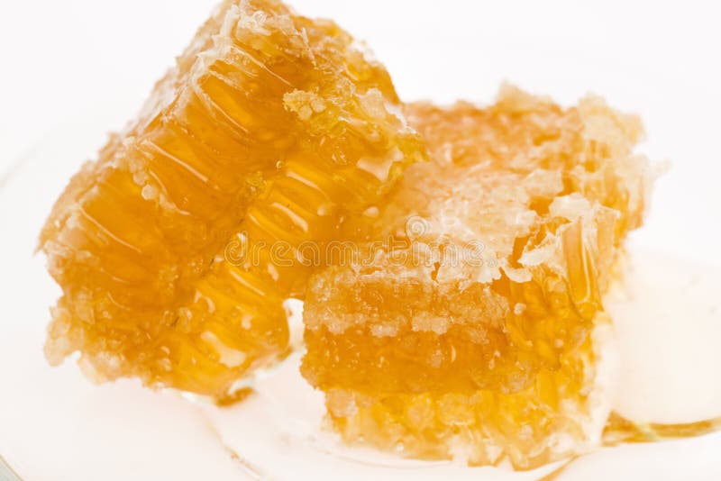 Fresh honey with honeycomb stock image. Image of sticky - 53758529