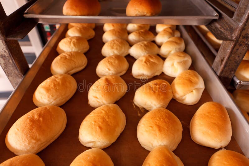 Fresh hot bread in trey stock photo. Image of homemade - 29006342