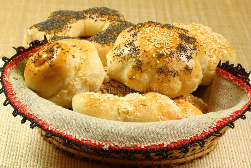 Buns with fresh spices stock image. Image of baked, healthy - 12968007
