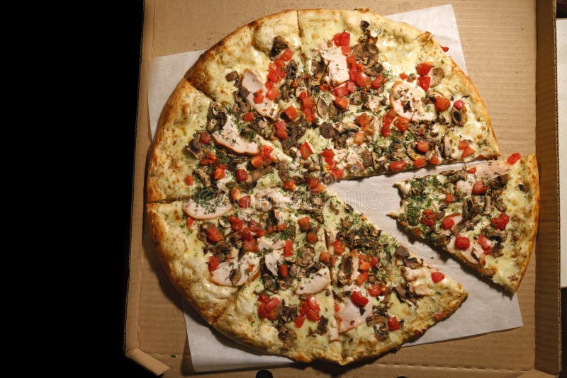 Fresh Hot Pizza in a Pizza Box Stock Photo - Image of italian, copy ...