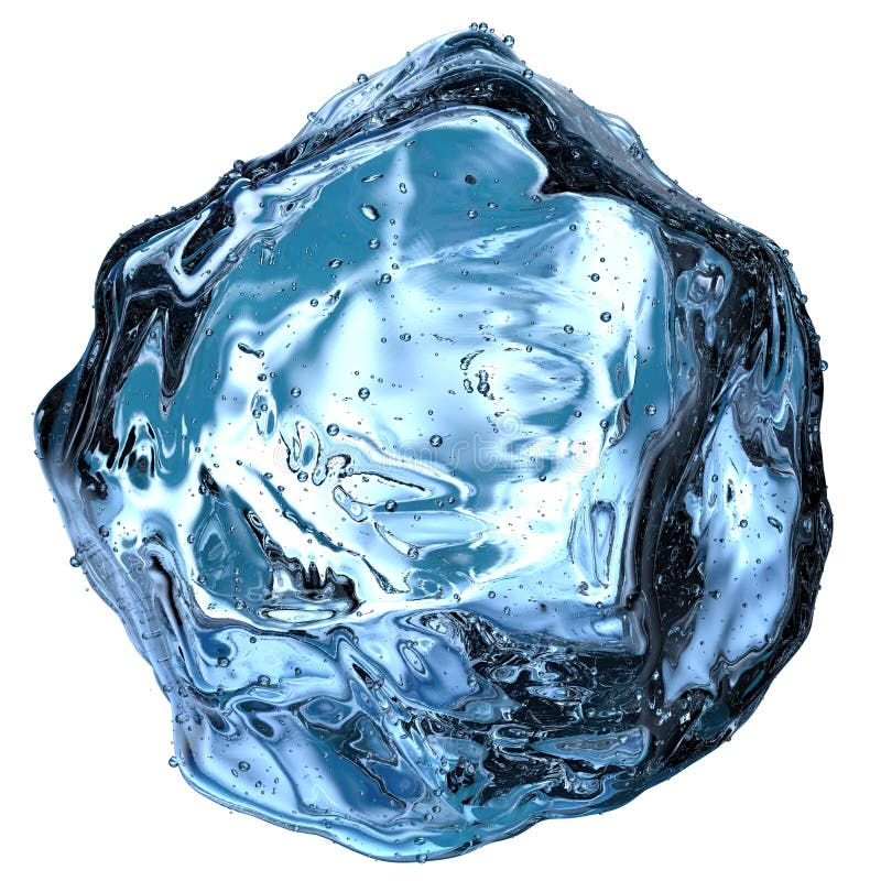 Fresh Ice Crystal Cool Cooling Water Summer Blue, Abstract, Elegant and ...