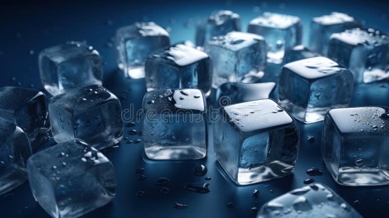 Fresh Ice Cube Patterns stock illustration. Illustration of blue ...