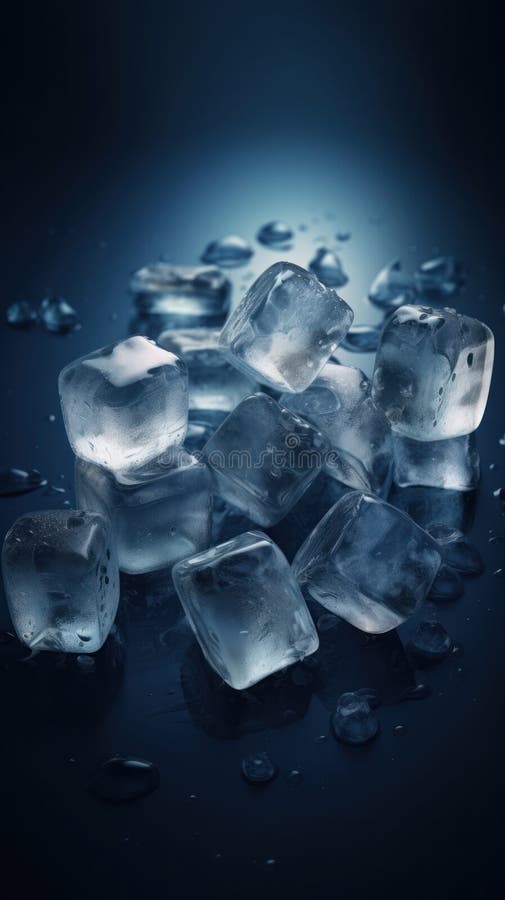 Fresh Ice Cube Patterns stock illustration. Illustration of crystal ...
