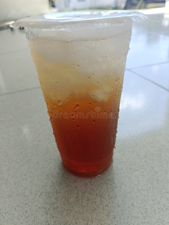 Fresh Iced Tea in Indonesia Stock Image - Image of water, drinking ...