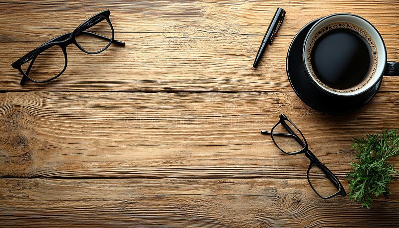 Fresh Ideas Flow in Old Fashioned Office Space Wood Desk Generated by ...