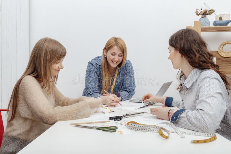 Fresh Ideas for New Collection and Discussion of Designers Stock Image ...