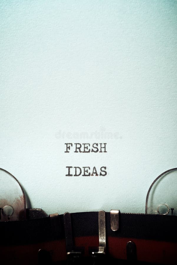 Fresh ideas phrase stock photo. Image of text, fashioned - 199750684