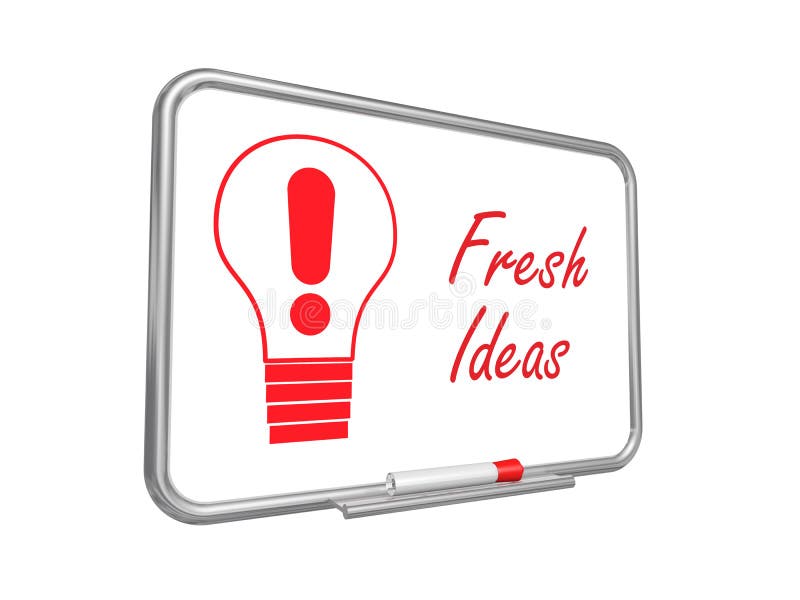 Ideas Sign Written by a Felt Tip Pen on Glass Board Stock Photo - Image ...