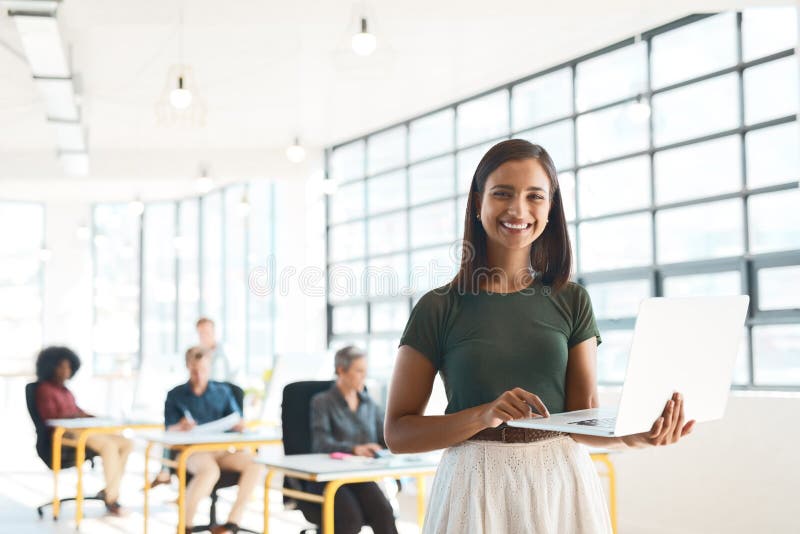 Fresh Ideas are What we Thrive on. Portrait of a Happy Designer Posing ...