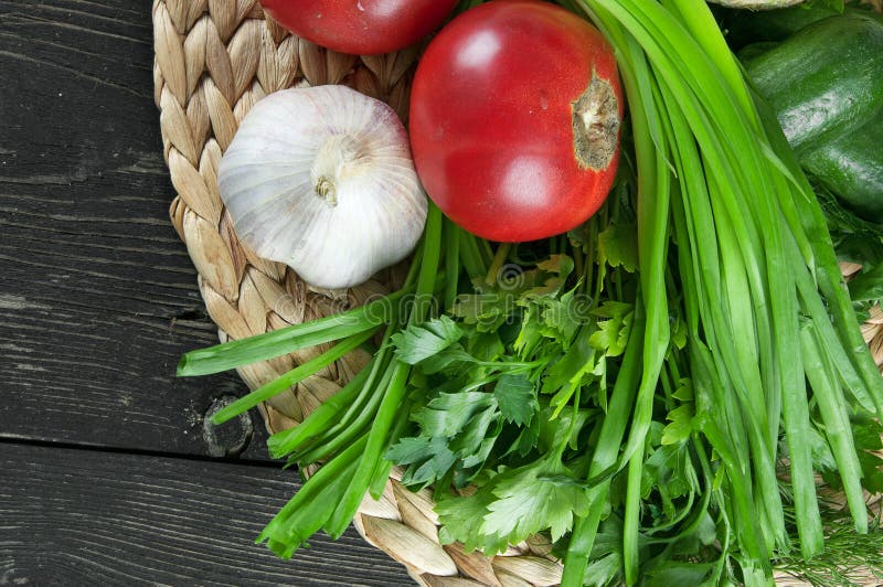 Fresh Ingredients for Cooking on the Table Stock Image - Image of ...