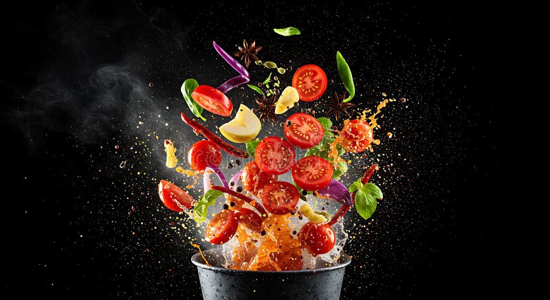 Pot Food Exploding Stock Illustrations – 26 Pot Food Exploding Stock ...