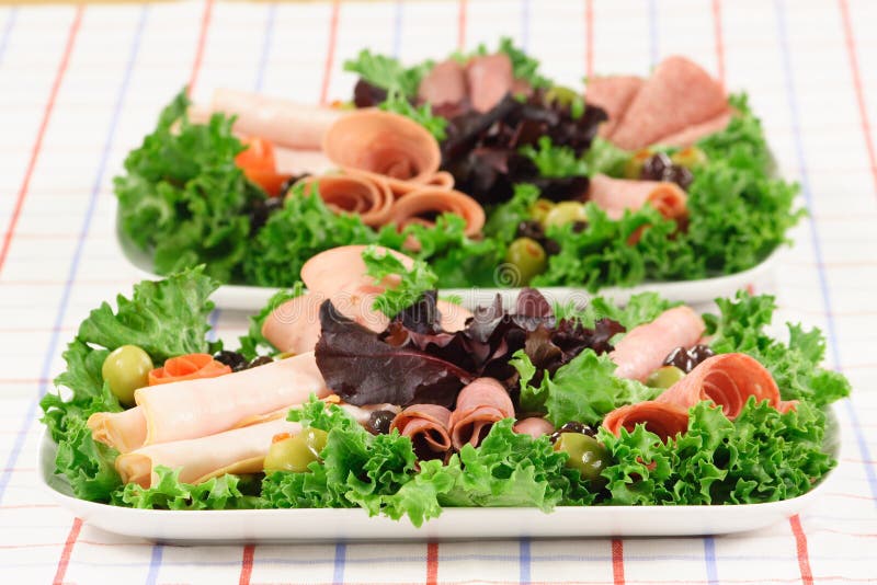 Fresh Deli Meat and Veggies Stock Photo - Image of salami, smoked: 4662240