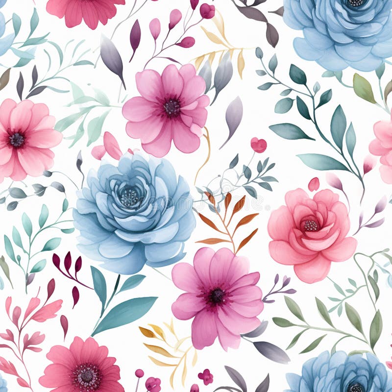 Fresh and Invigorating Floral Background Stock Illustration ...