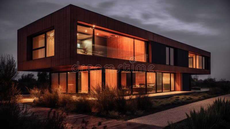 A Fresh and Inviting Facade with Soft Edges and Natural Elements. AI ...