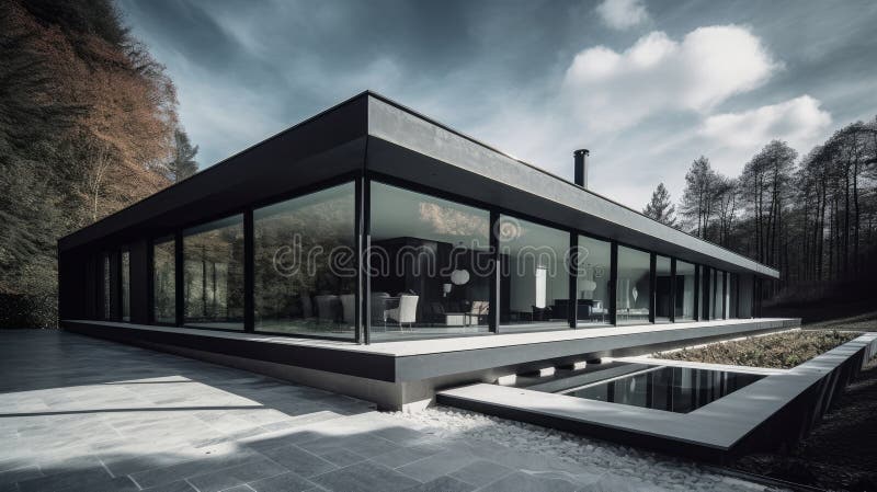 A Fresh and Inviting Facade with Soft Edges and Natural Elements. AI ...