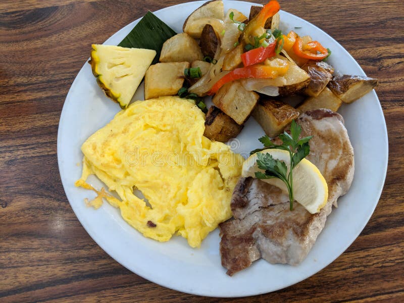 Fresh Island Fish & Eggs Stock Photo - Image of food, table: 165701592