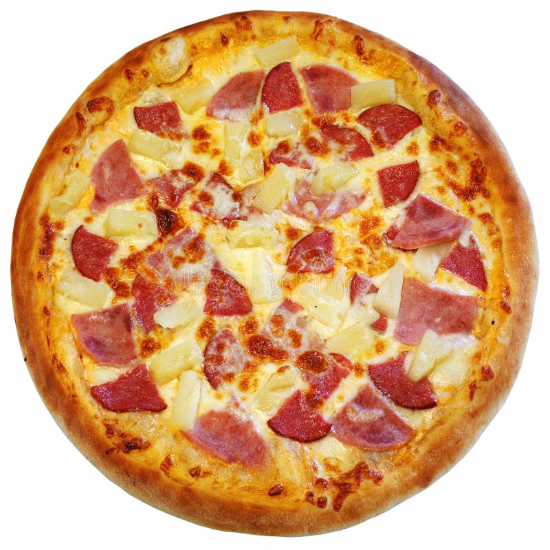 Fresh Italian Classic Original Pizza Isolated on White Stock Photo ...