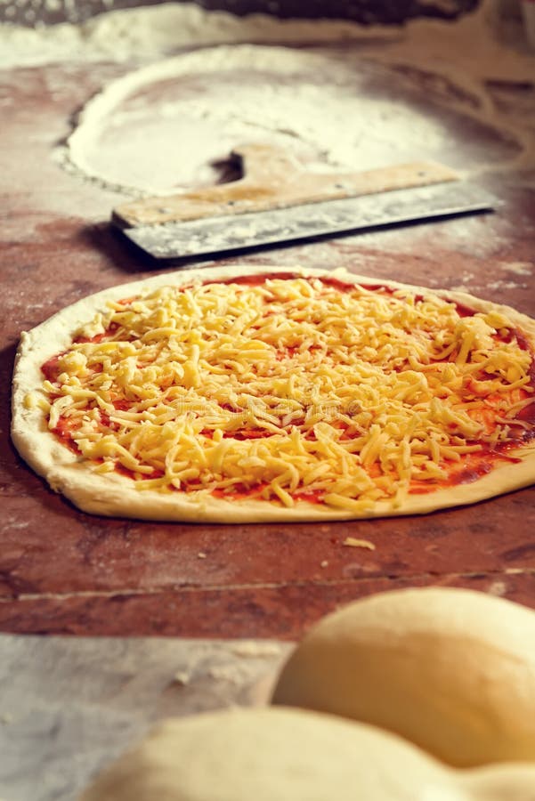 Fresh Italian pizza stock image. Image of fresh, fired - 45907405