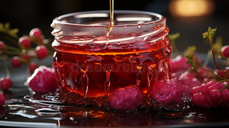 Fresh jam stock illustration. Illustration of preserve - 300755554