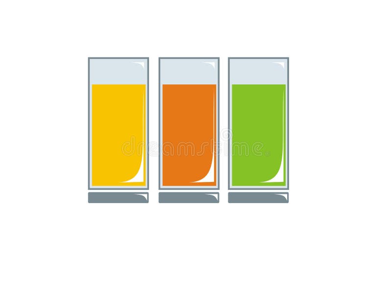 Fresh Juice Simple Illustration Stock Illustration - Illustration of ...