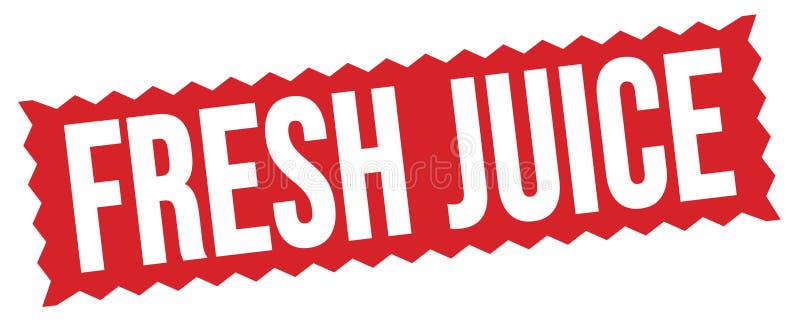 FRESH JUICE Text Written on Red Stamp Sign Stock Illustration ...