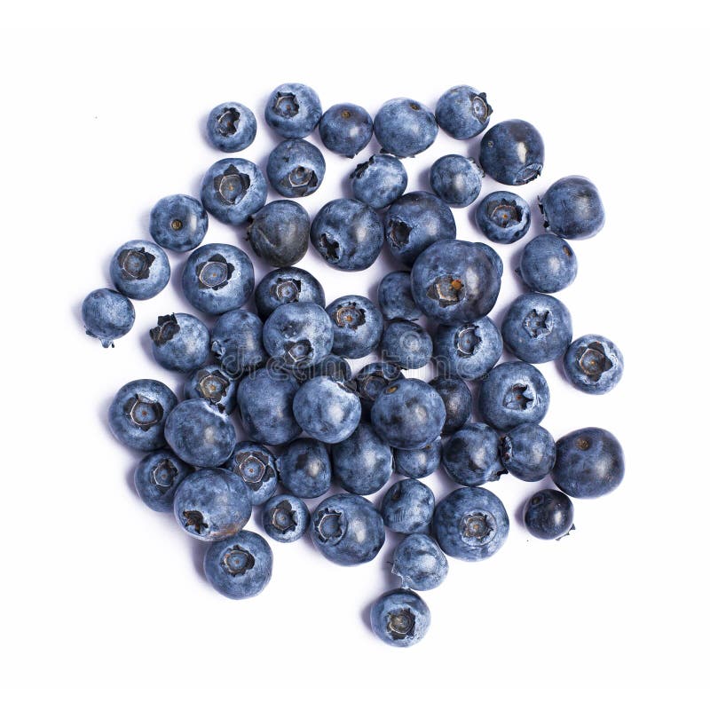 Fresh Juicy Blueberries Isolated Stock Image - Image of delicious ...