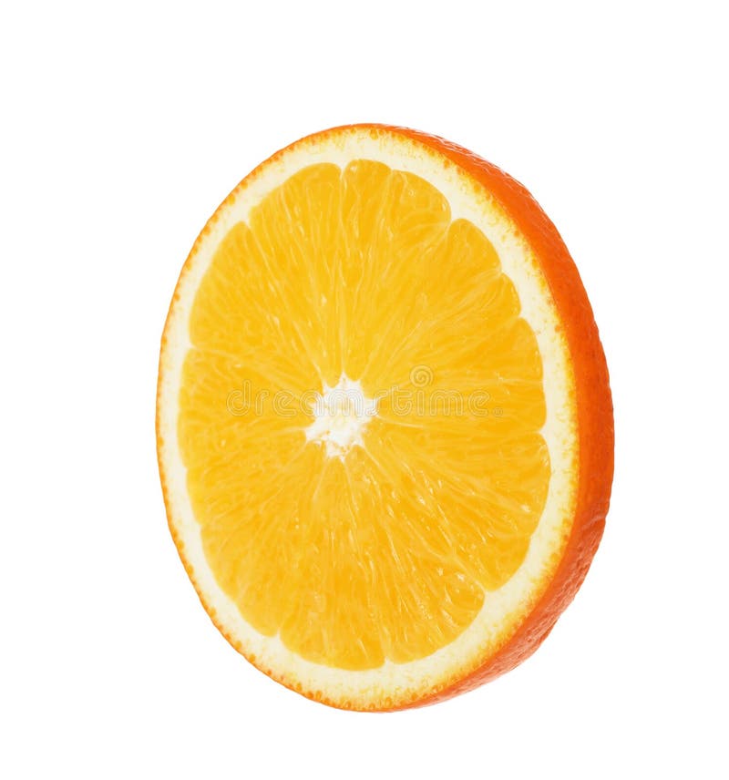 Fresh Juicy Orange Slice Isolated Stock Photo - Image of organic, slice ...
