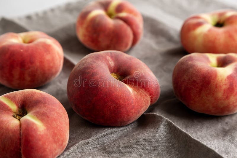Fresh Juicy Ripe Fig Peaches, Side View Stock Image - Image of saturn ...