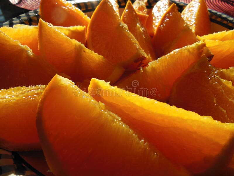 Fresh Juicy Sliced Oranges stock photo. Image of healthy - 150719466