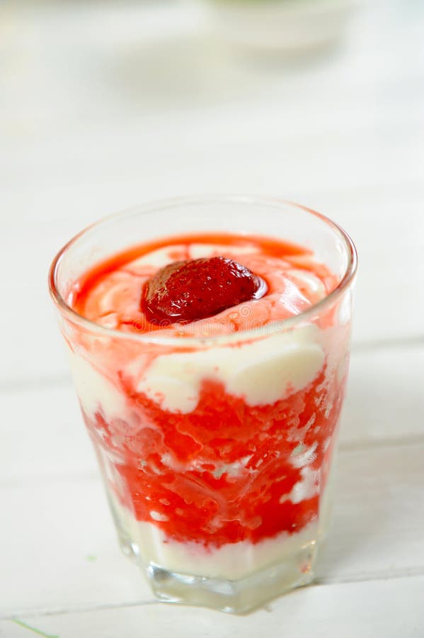 Rice Pudding with Strawberry Stock Photo - Image of porridge, grain ...