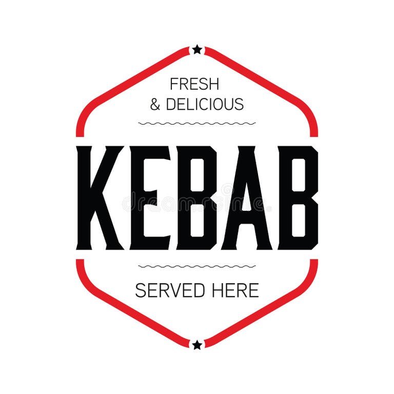 Fresh Kebab Stamp Sign Vintage Stock Vector - Illustration of kebab ...