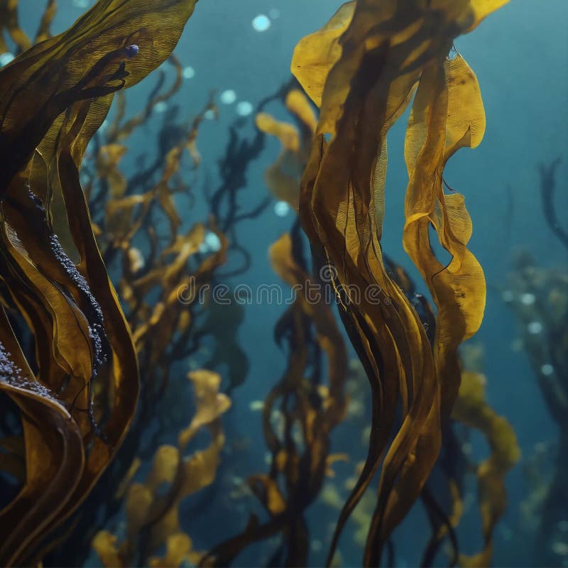 Fresh Kelp Underwater. Generative Ai. Ai Stock Photo - Image of ...