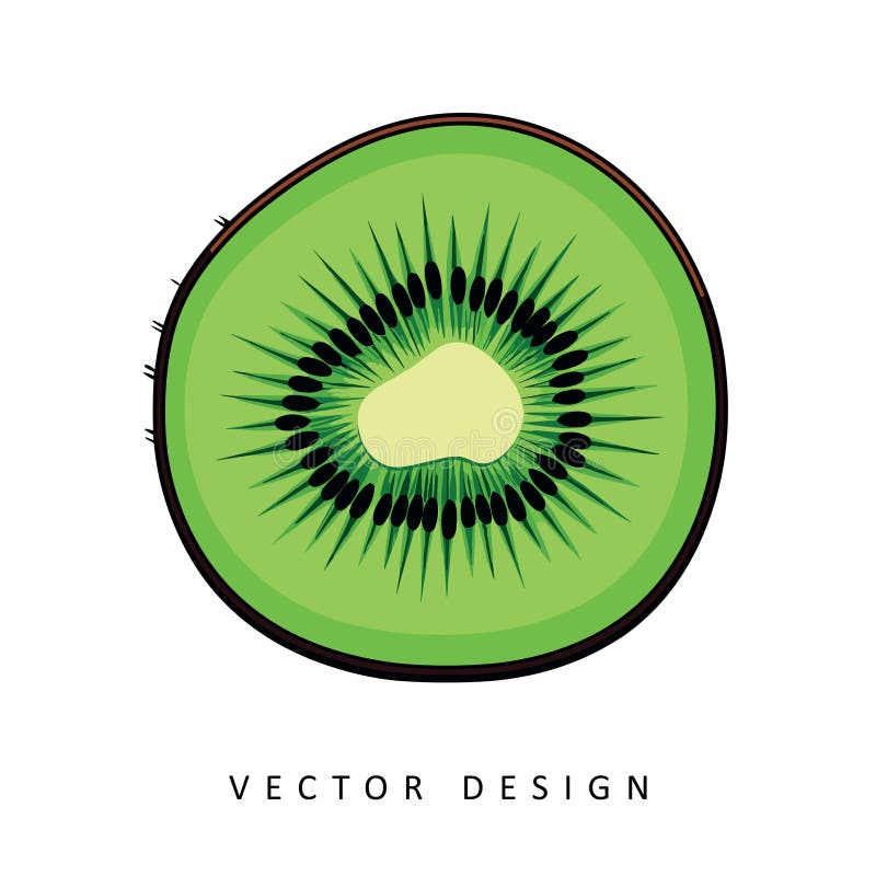 Fresh Kiwi Fruit Vector Design AI Generated Stock Vector - Illustration ...