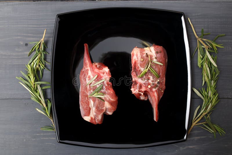 Fresh lamb stock image. Image of dark, ingredient, product - 66945597