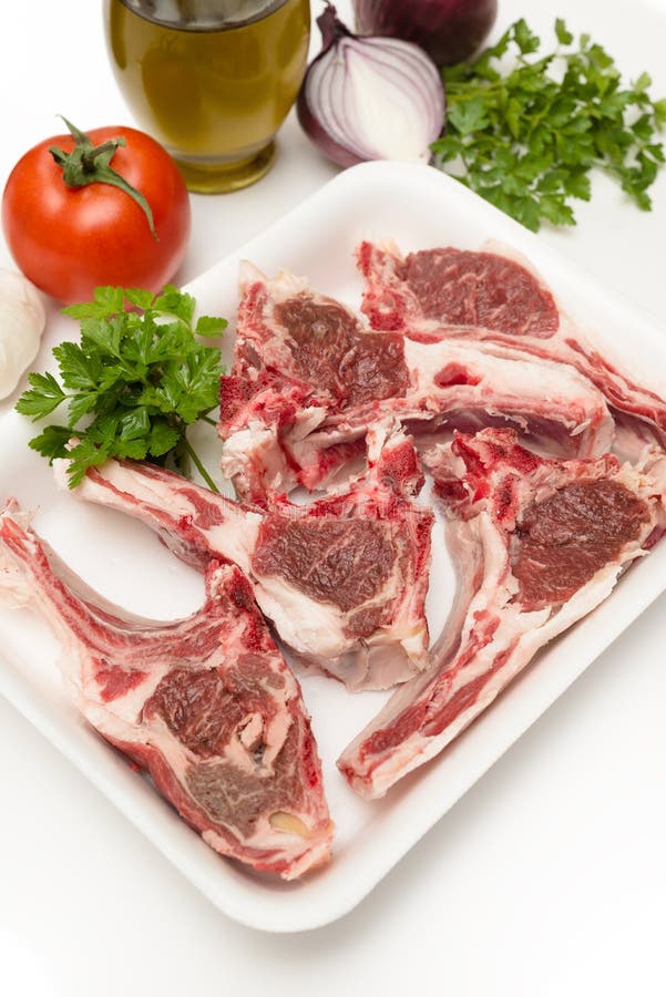 Fresh lamb meat stock image. Image of chop, fresh, food - 50063125