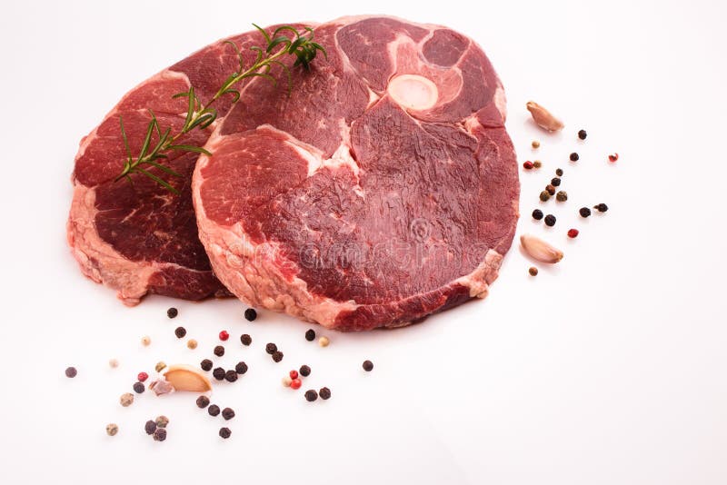 Fresh Lamb Meat on a White Background Stock Image - Image of trimmed ...
