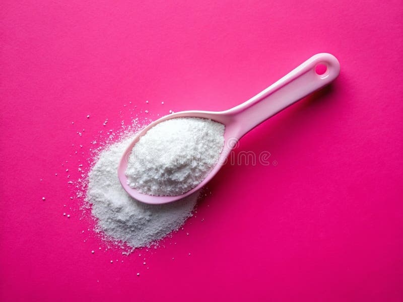 Fresh Laundry Starts Here a TopDown View of Washing Powder in a Plastic ...