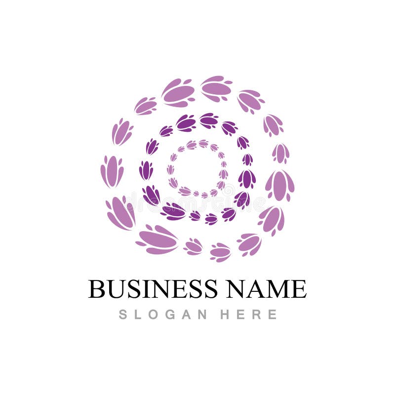 Fresh Lavender Flower Logo Design Vector Template Stock Vector ...
