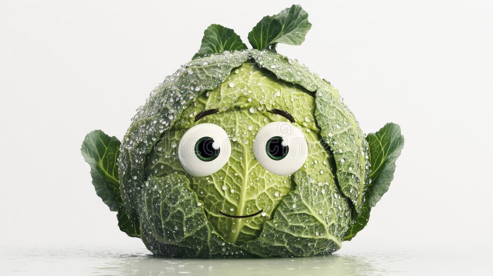 On a Fresh Leaf, a Creative and Eco-friendly Expression Features a Cute ...