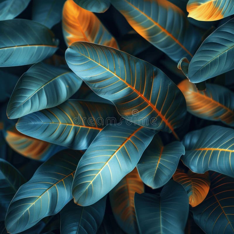 Fresh Leaf Texture Wide Surface Close Up Concept of Nature Stock ...