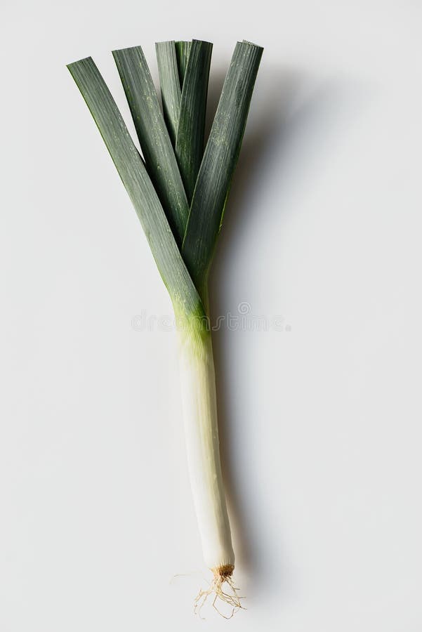 Single Leek stock photo. Image of eating, white, vegetable - 30235640