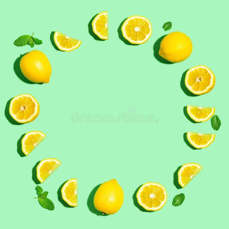 Fresh lemon pattern stock image. Image of blue, blank - 144227325