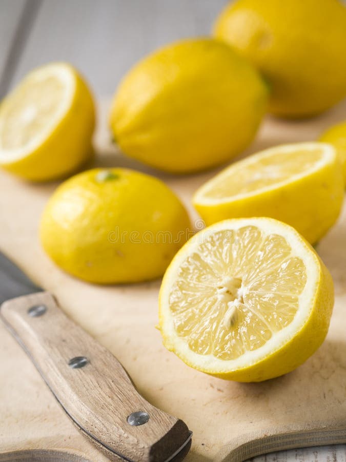 Lemon stock image. Image of lemon, ingredient, board - 29896493