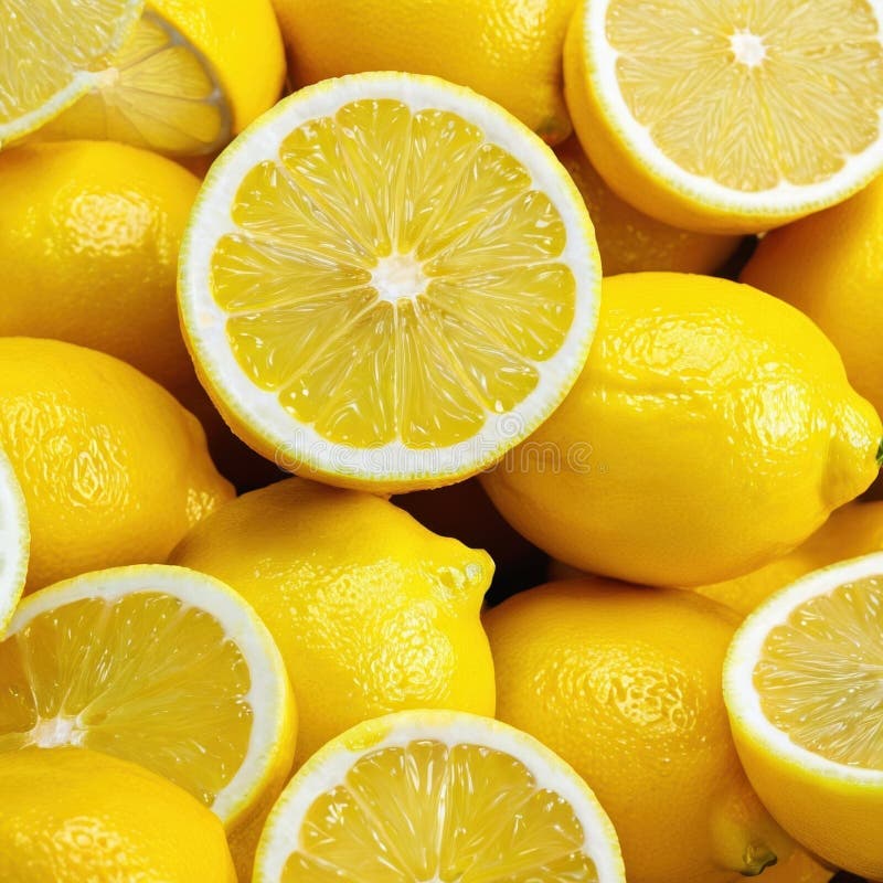 Fresh Lemon and Lemon Drink with Ice Create a Refreshing Atmosphere ...